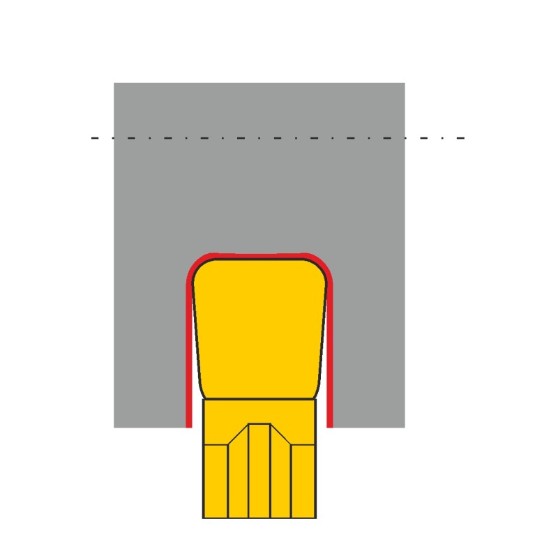 CBN Grooving Insert MGGN-CBN RTC20 for Hardened Steels | Rinaldi-Tools